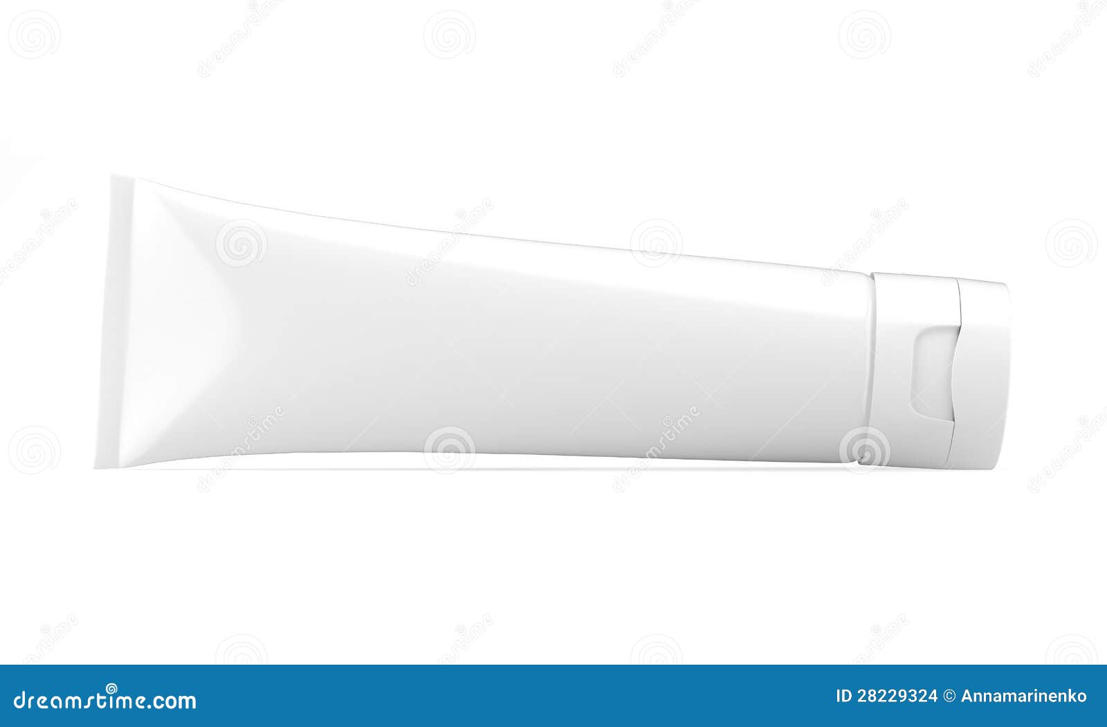 White tube stock illustration. Illustration of label - 28229324