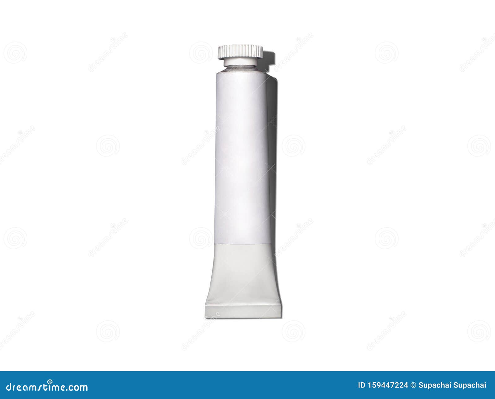 White Tube Isolated on White Background Stock Photo - Image of white ...