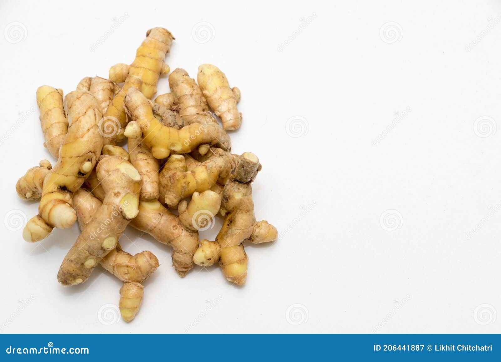 White Turmeric Isolated on White Stock Image - Image of spice, health ...