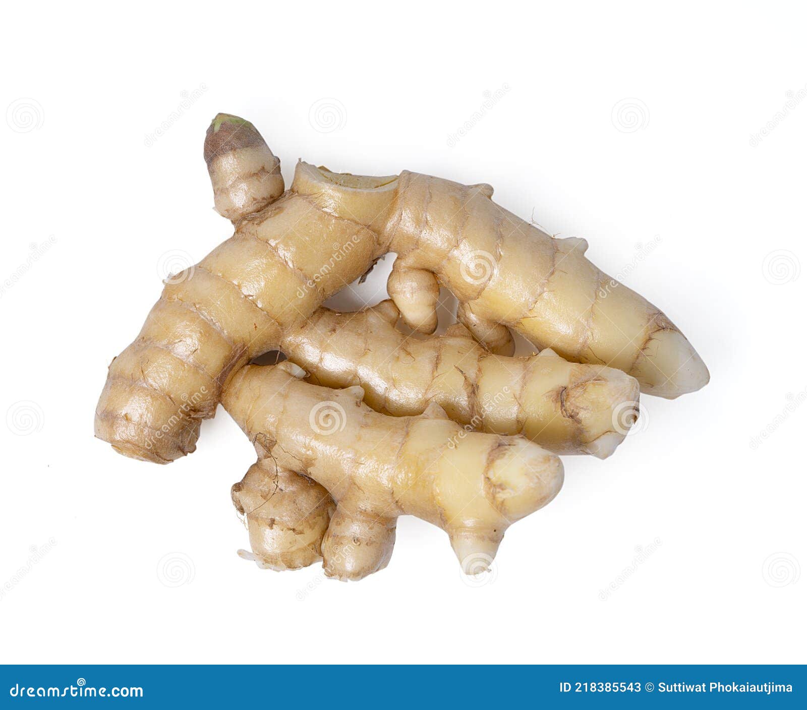 White Turmeric Root on White Background Stock Image - Image of clean ...