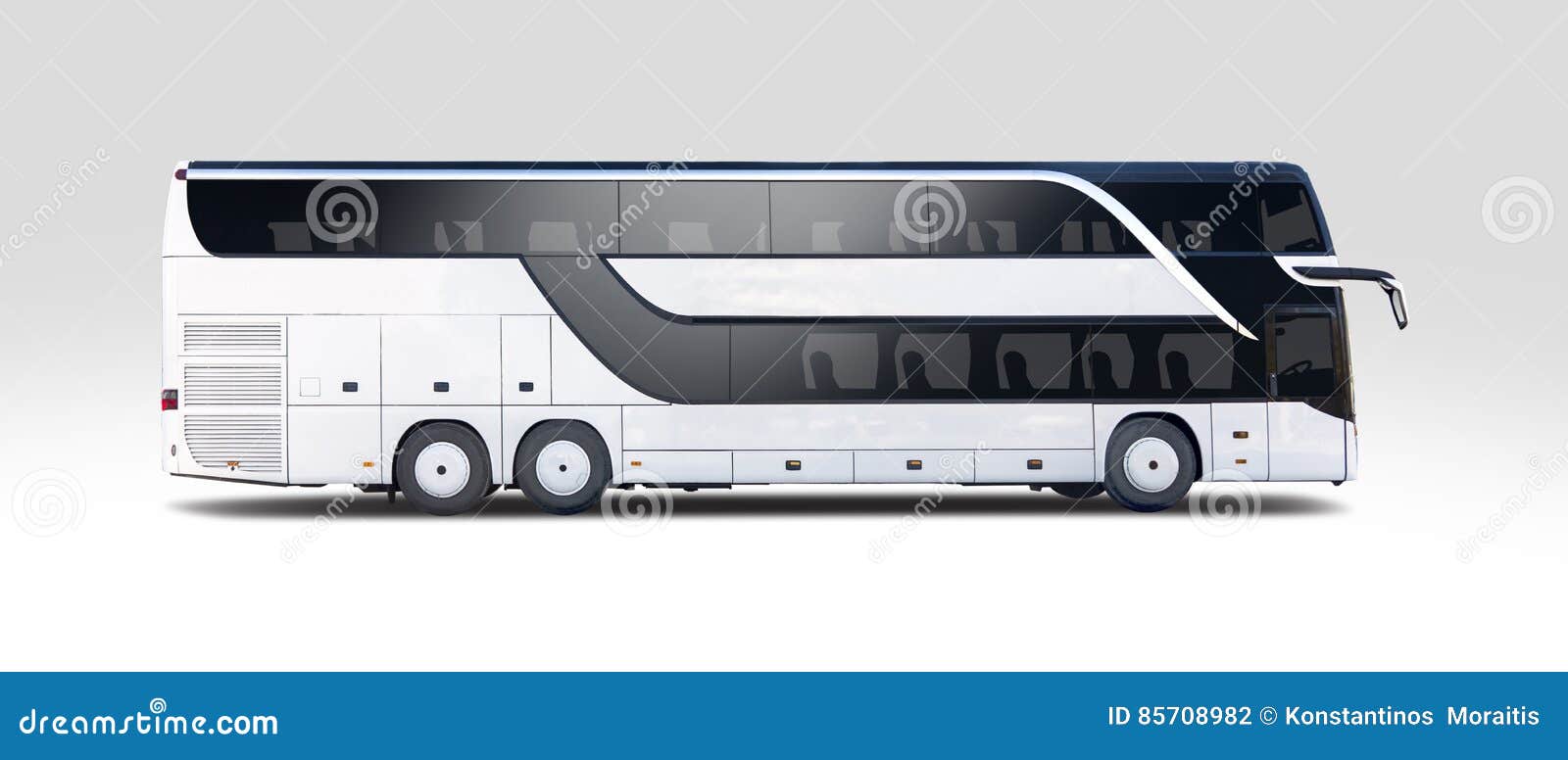 White two levels bus stock photo. Image of land, tourist - 85708982