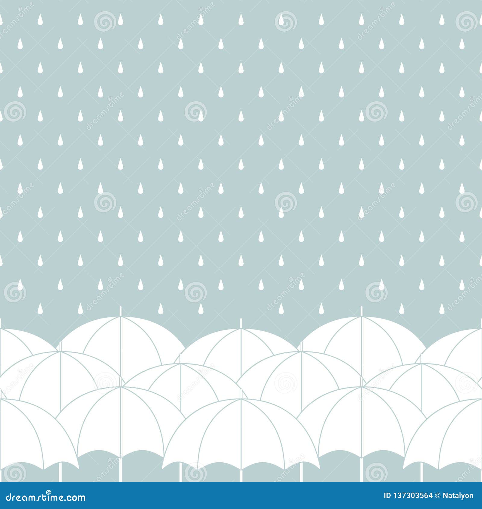 Rain Border Vector