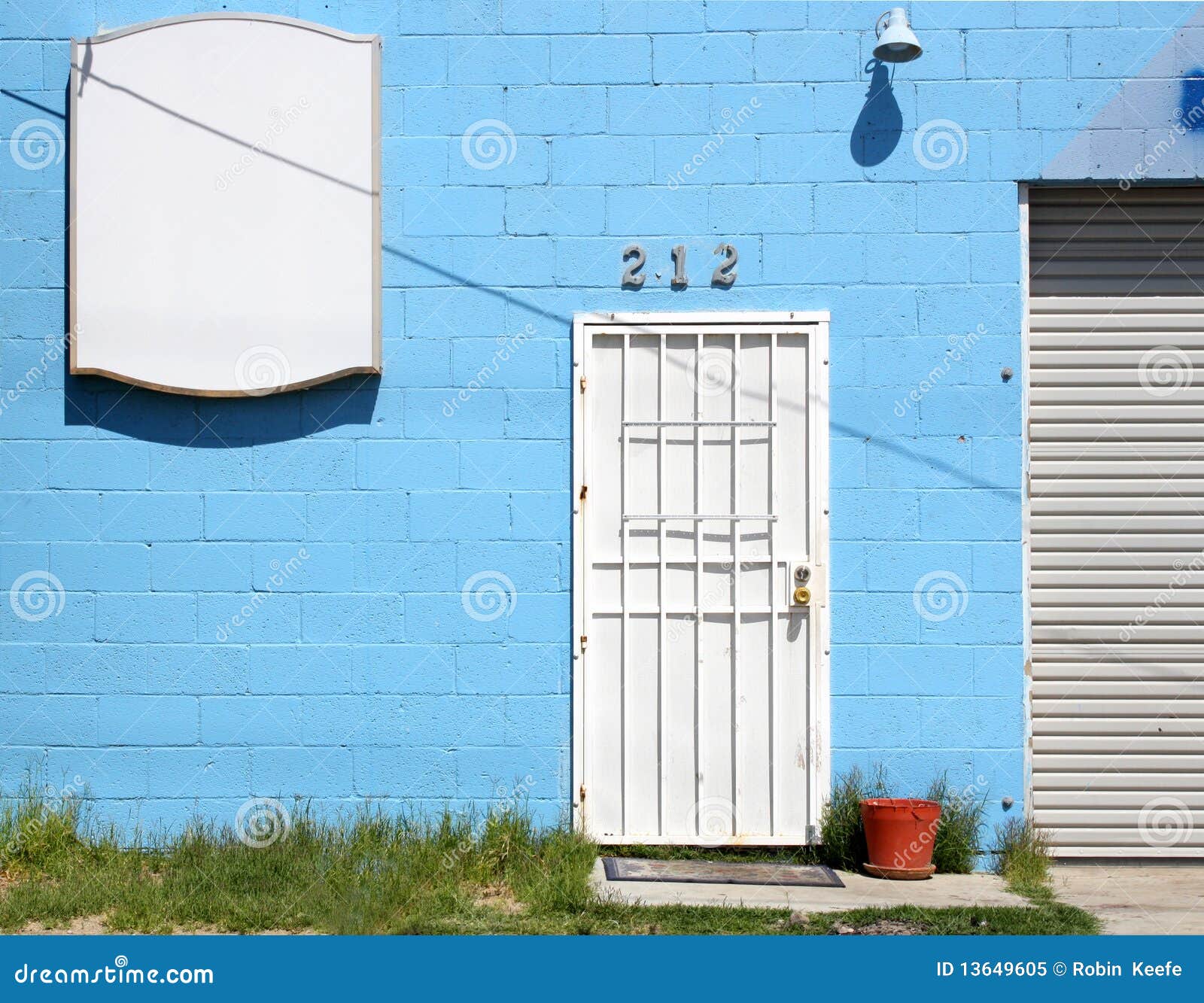 White Urban Door stock image. Image of retail, wall, urban - 13649605
