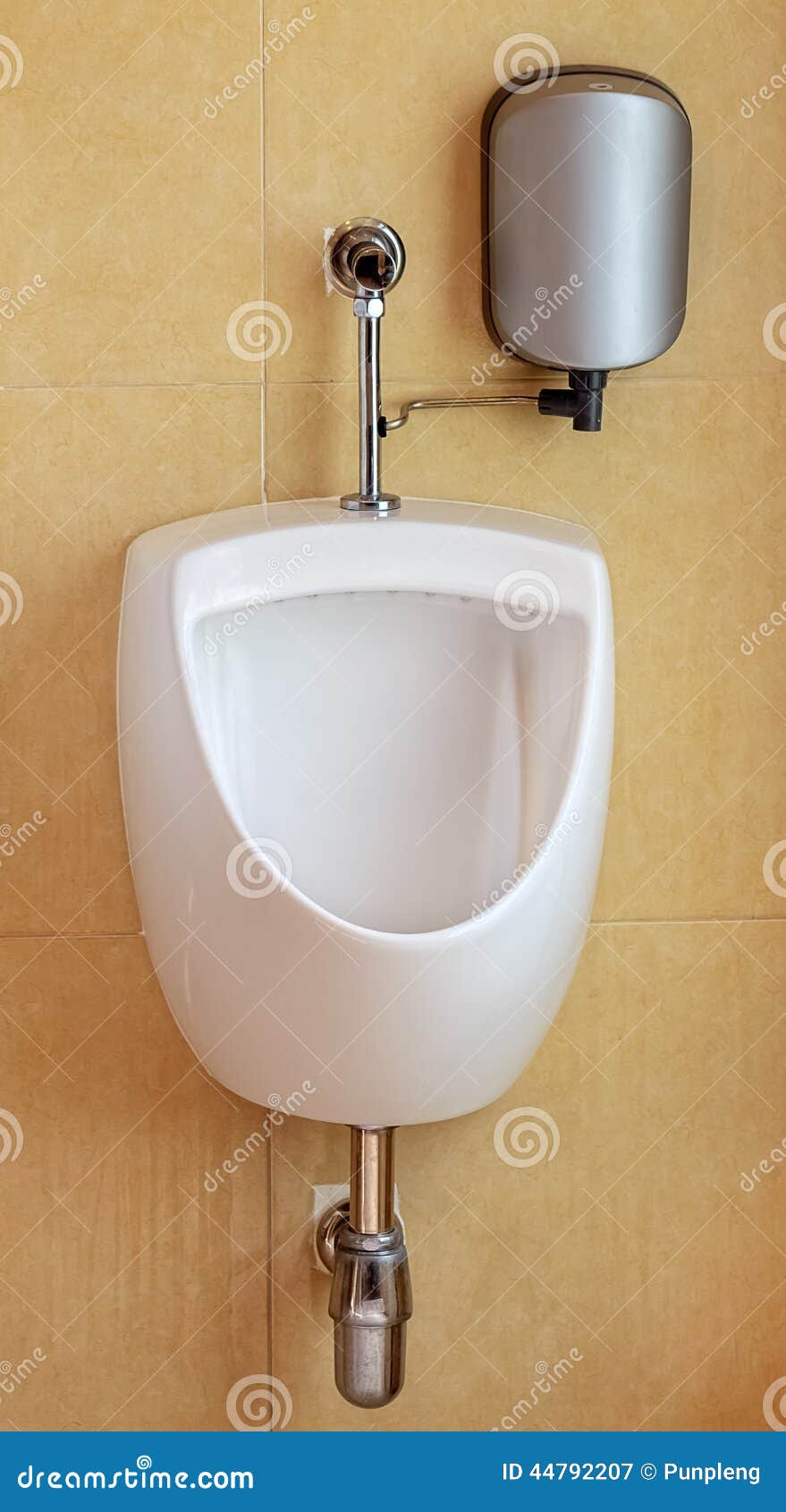 White Urinal in the Restroom Stock Image - Image of empty, gents: 44792207