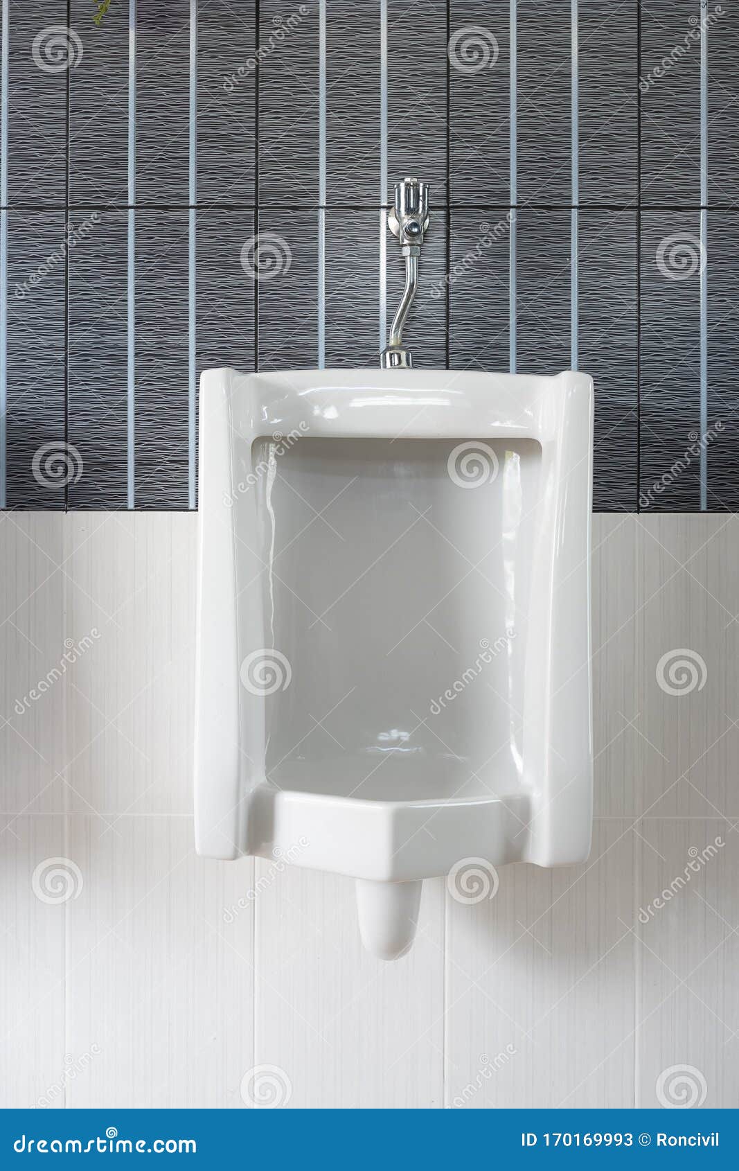 White urinal toilet stock image. Image of clean, bathroom - 170169993