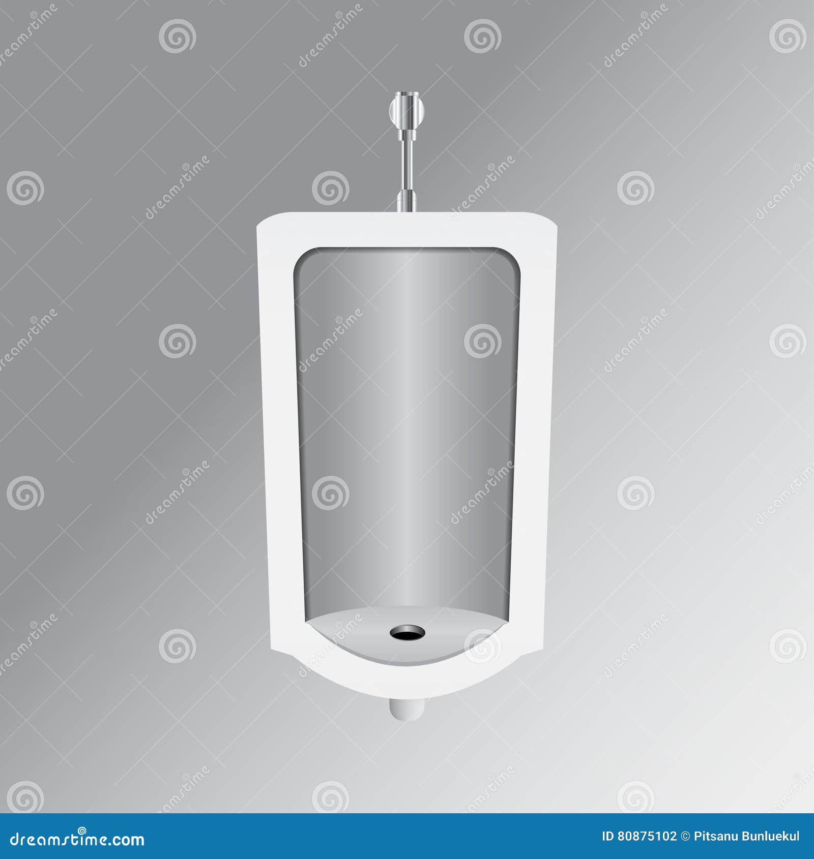 White Urinal Vector Illustration Stock Vector - Illustration of ...