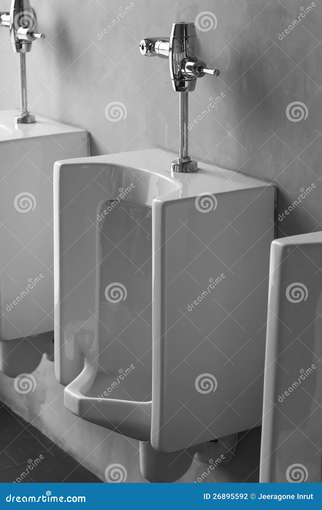 White urinals stock photo. Image of chrome, porcelain - 26895592