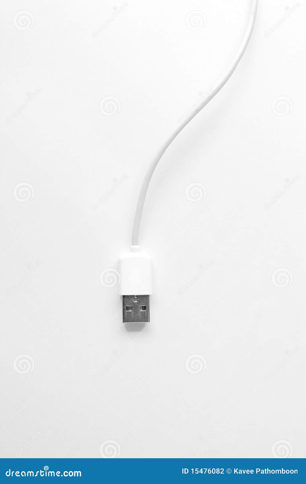 White USB cable stock photo. Image of internet, cable - 15476082