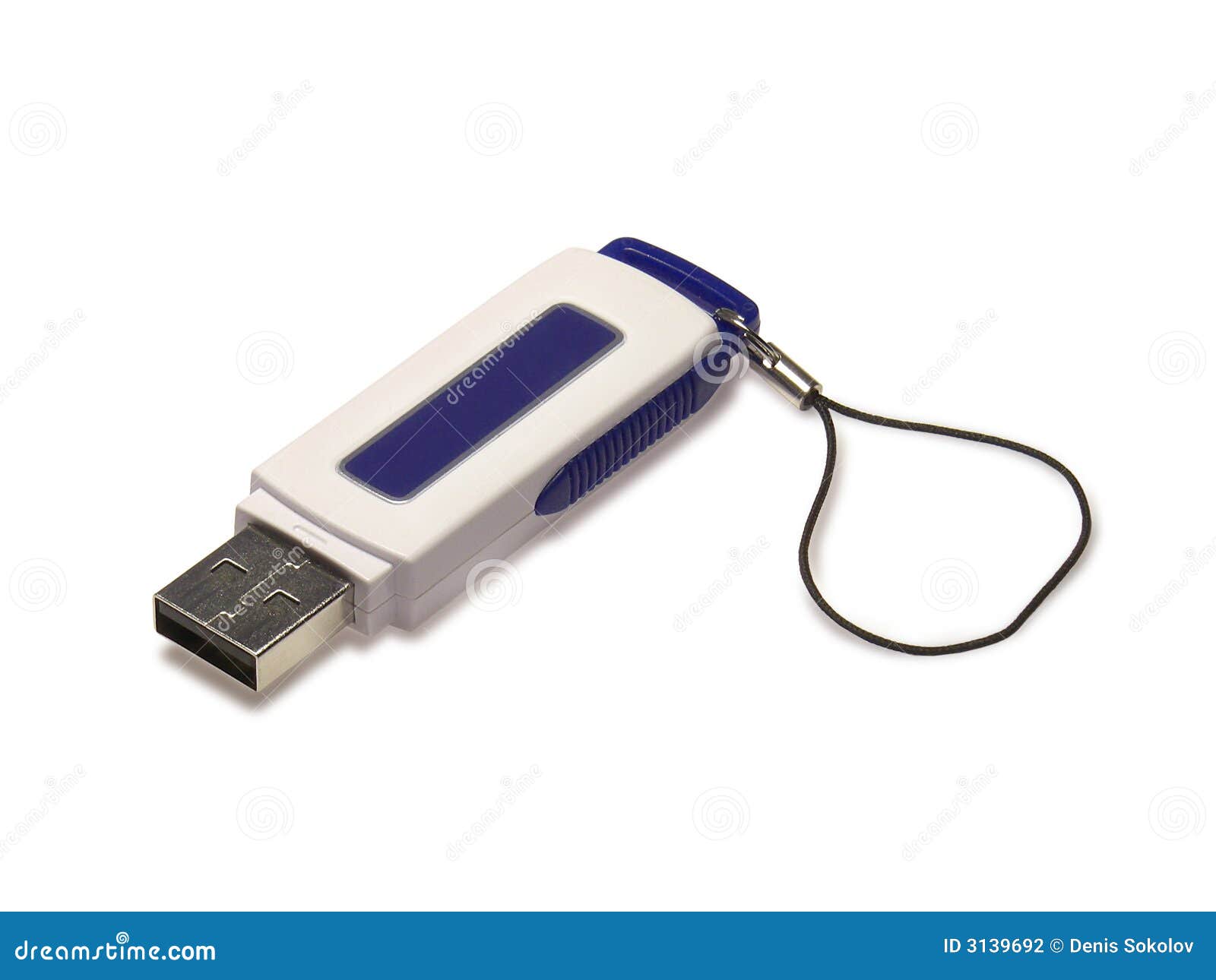 White USB Flash Card stock photo. Image of electrical - 3139692