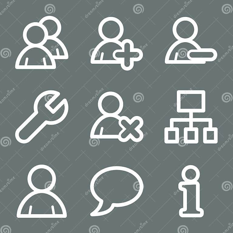White users web icons stock vector. Illustration of cancel - 6808775