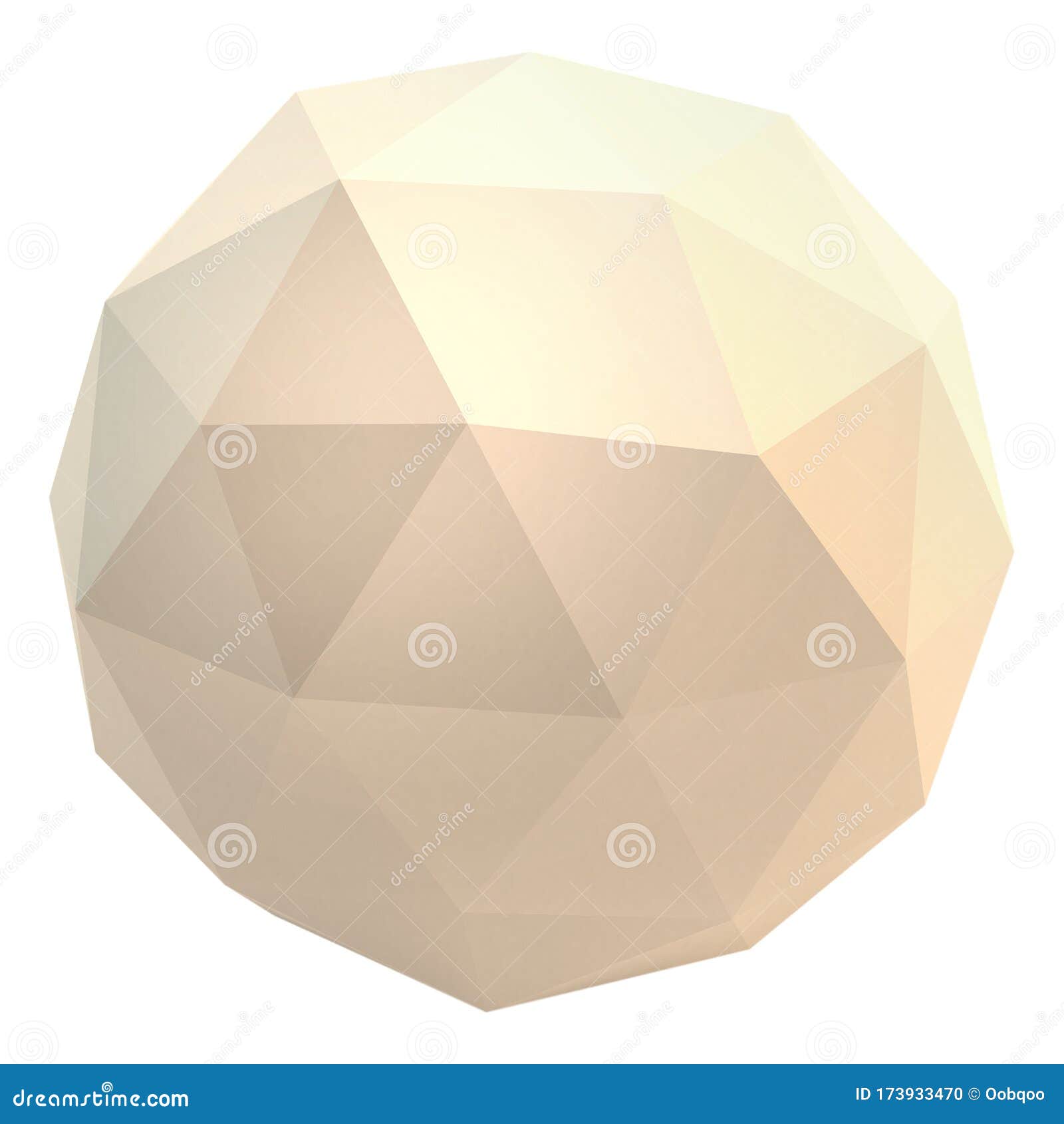 White UV Sphere Isolated on White Background. Sphere Mockup. 3d ...