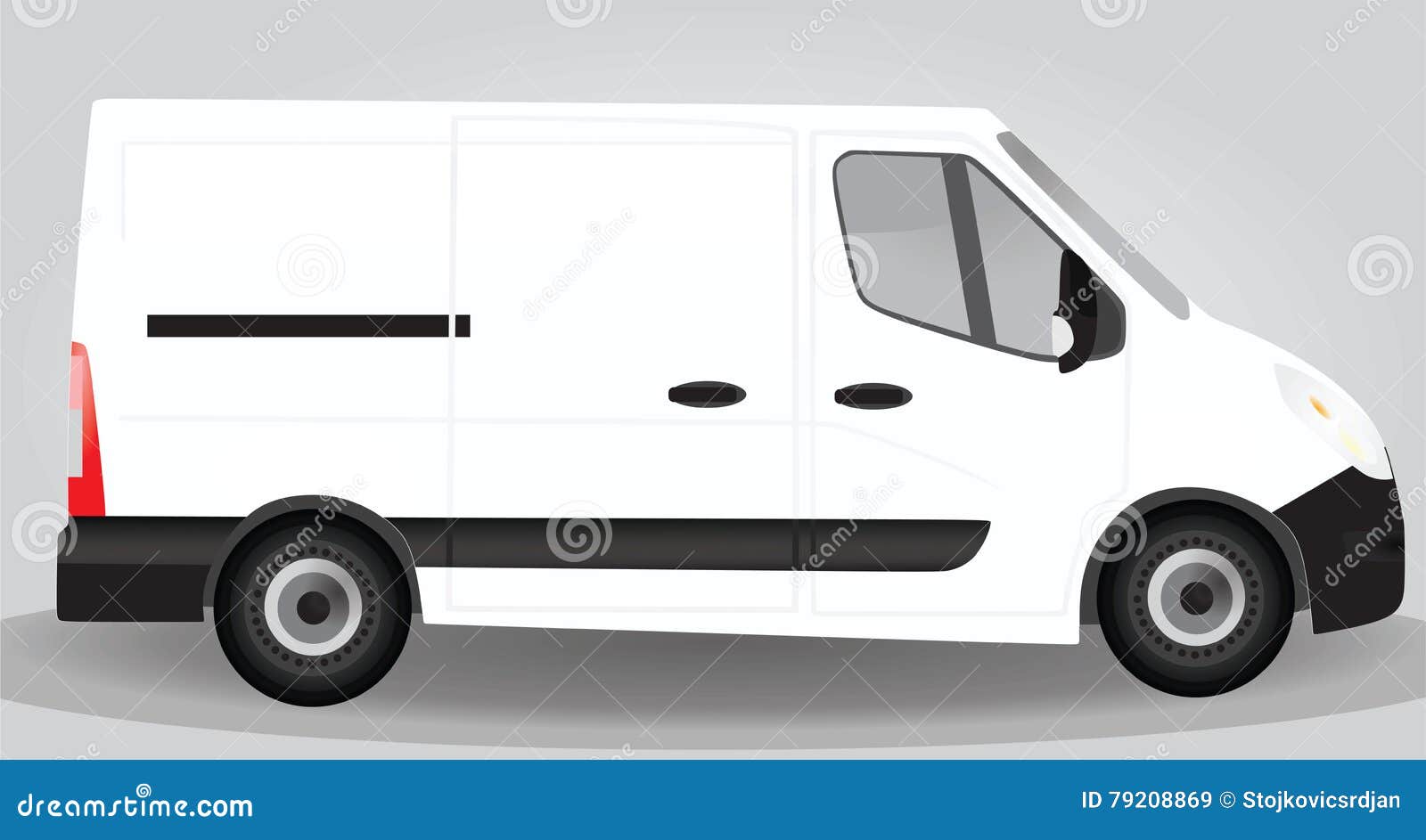 White van stock vector. Illustration of delivery, travel - 79208869