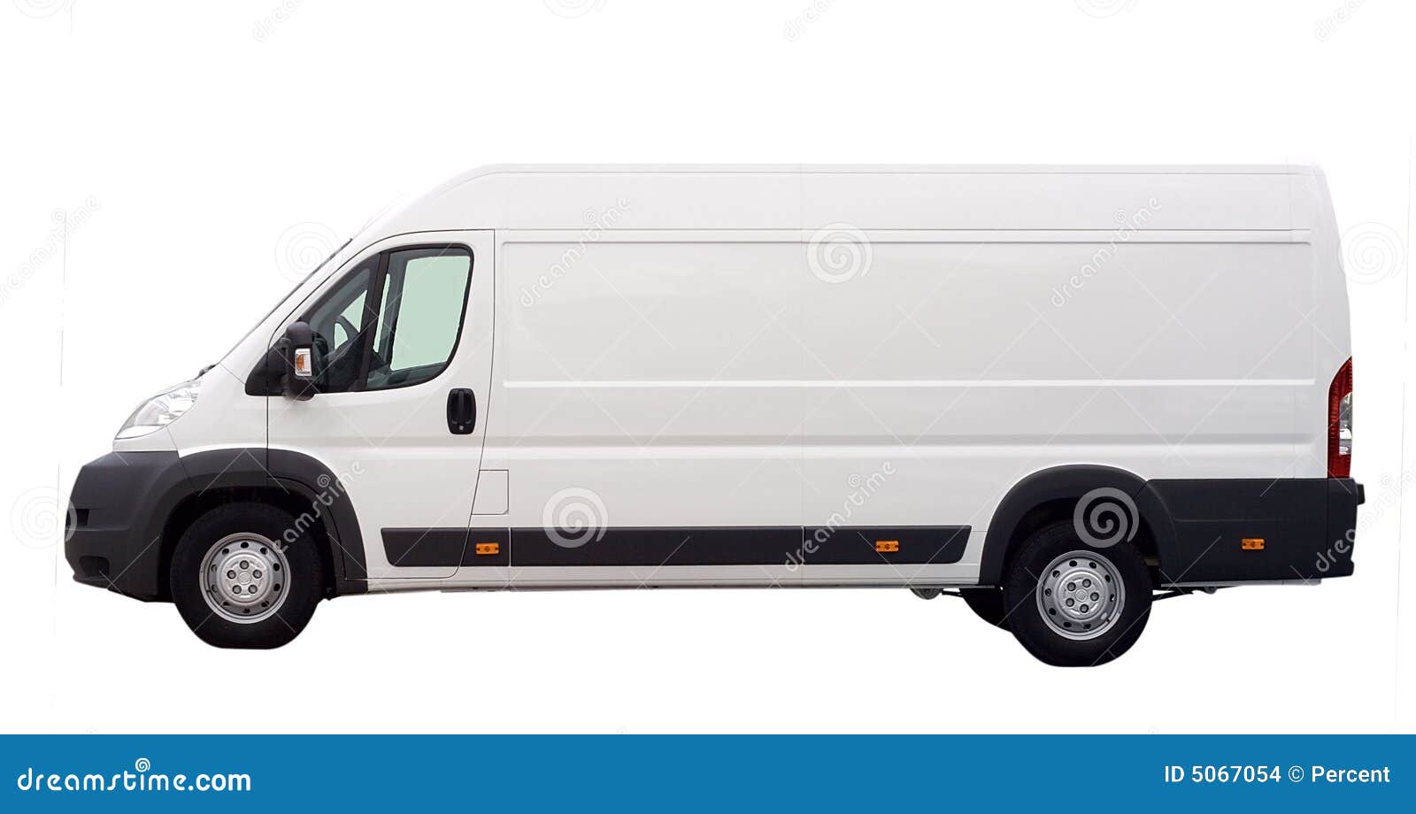 White van isolated stock photo. Image of distribution - 5067054
