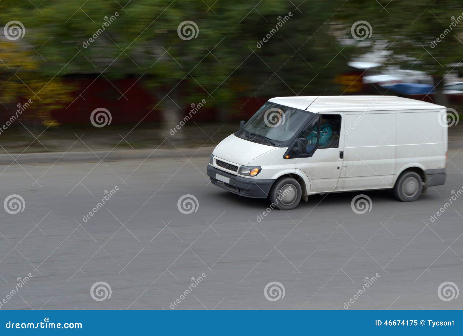 White van stock image. Image of loading, motion, cityinmove - 46674175