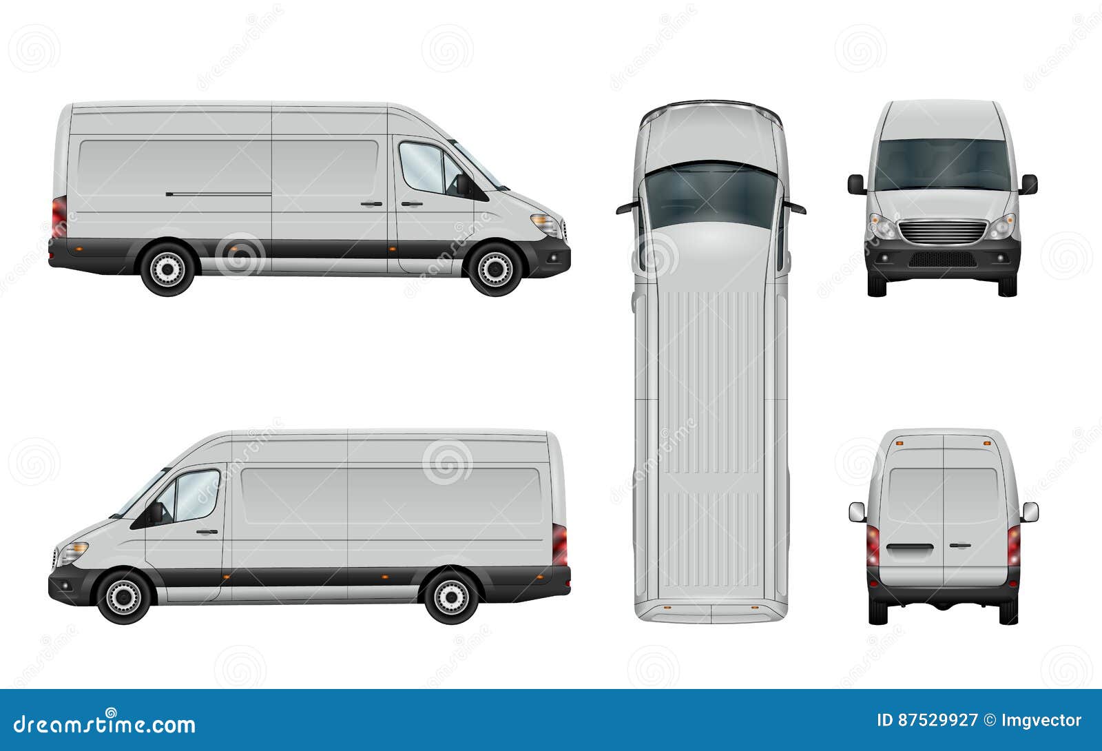 White van template stock vector. Illustration of groups - 87529927