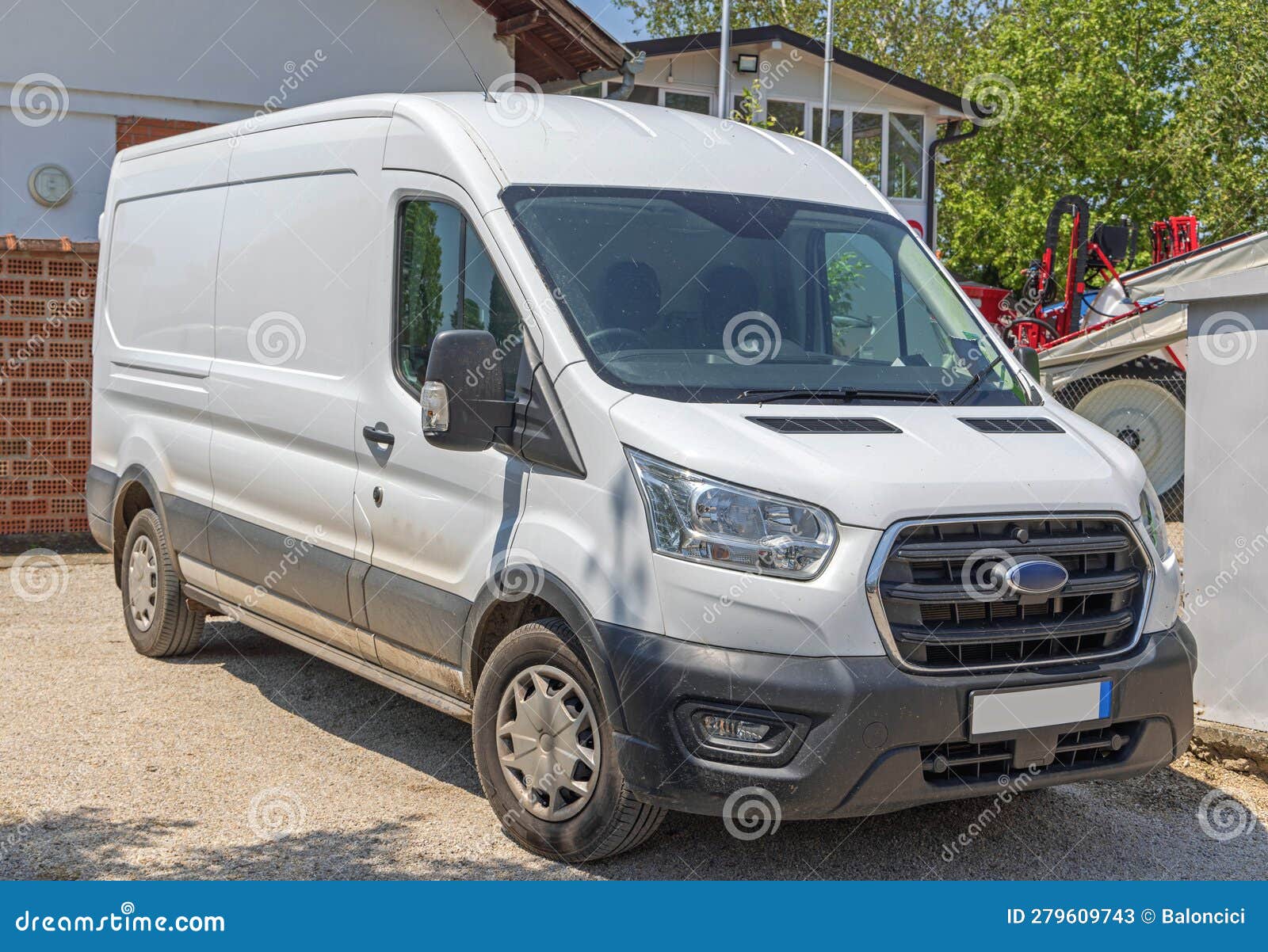 White Van Transport stock image. Image of europe, white - 279609743