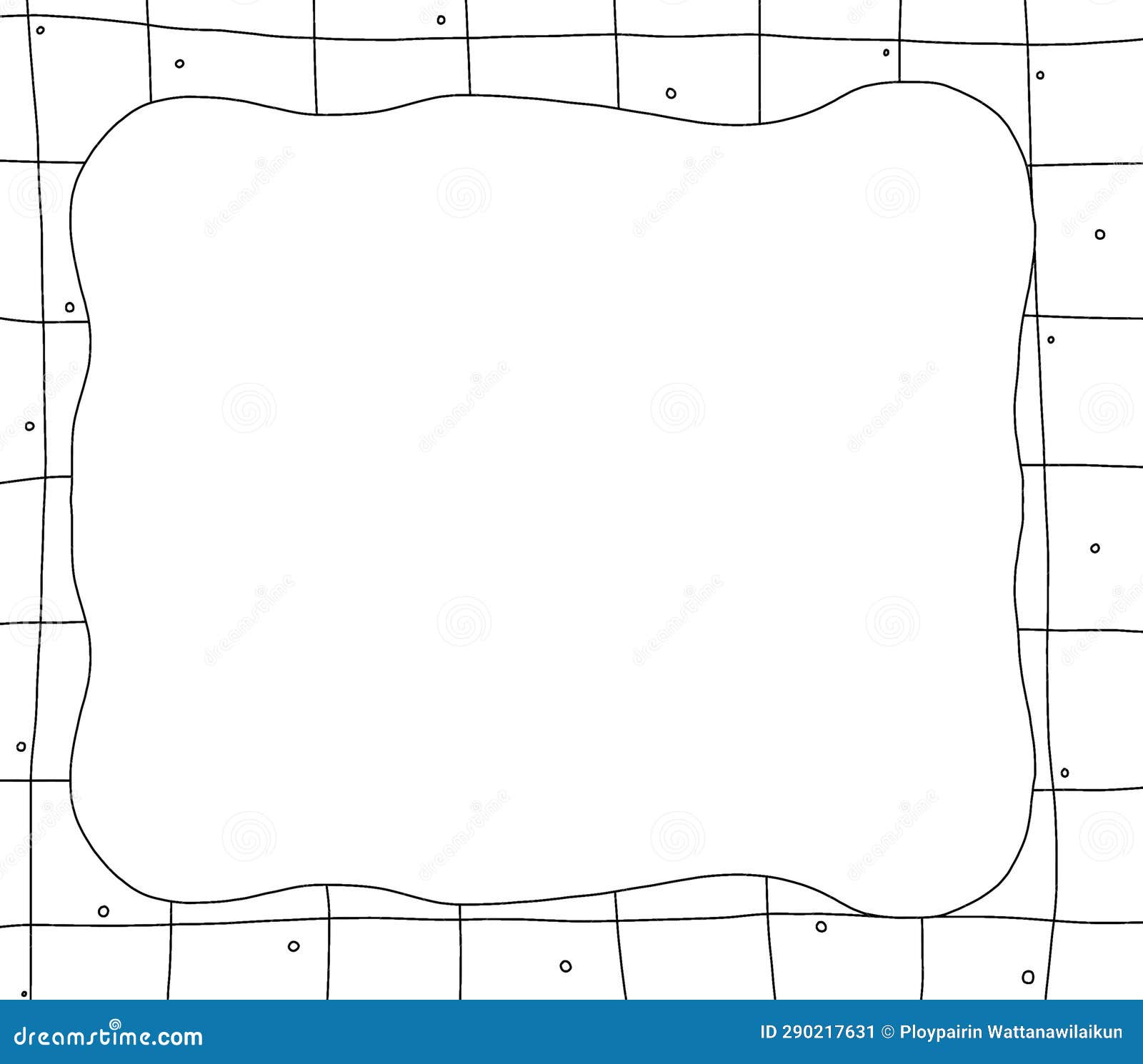 White Vector Background Black Grid Lines and Picture Frames White ...