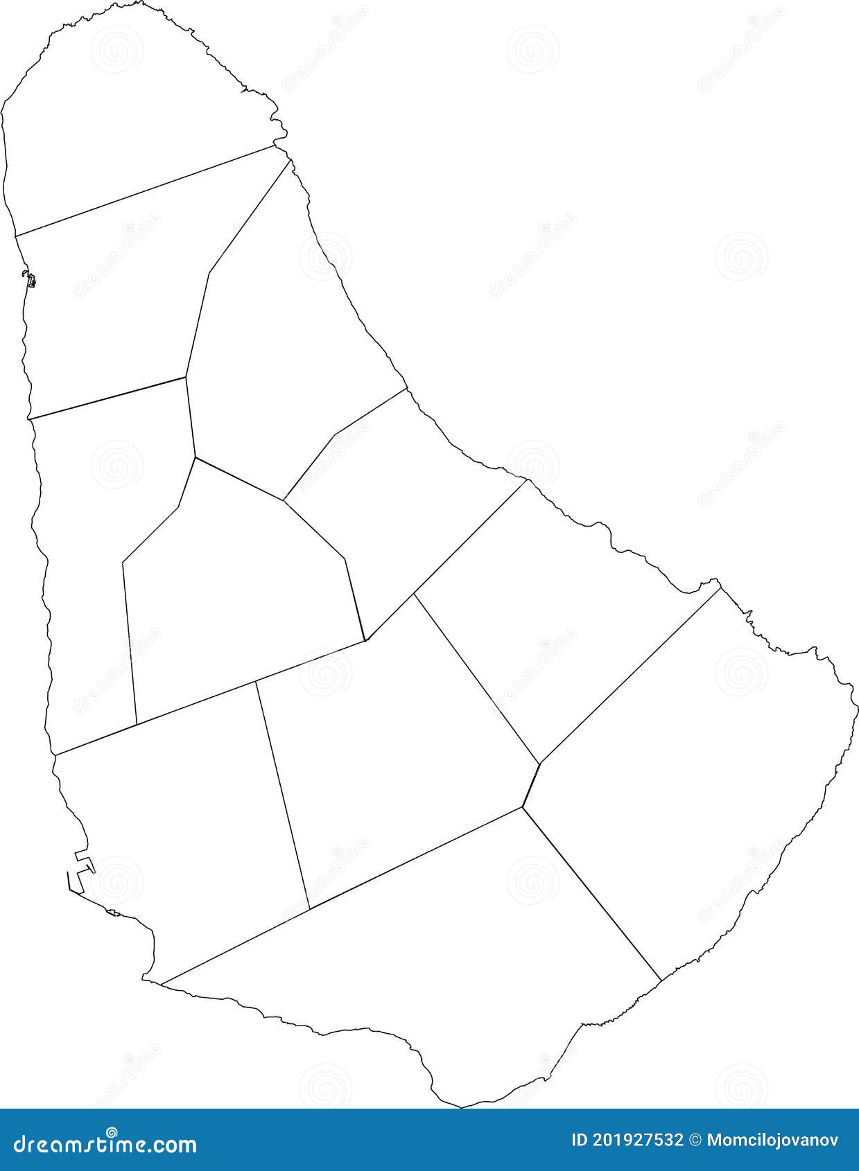 White map of Barbados stock vector. Illustration of abstract - 201927532