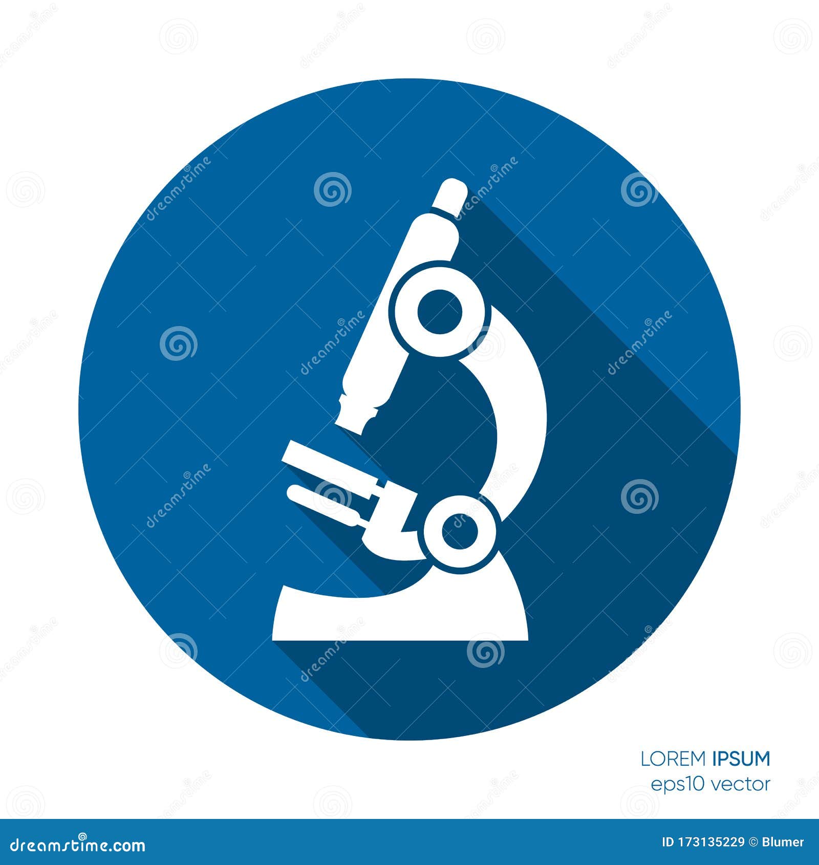 White Vector Microscope Flat Icon Science Symbol Stock Vector ...