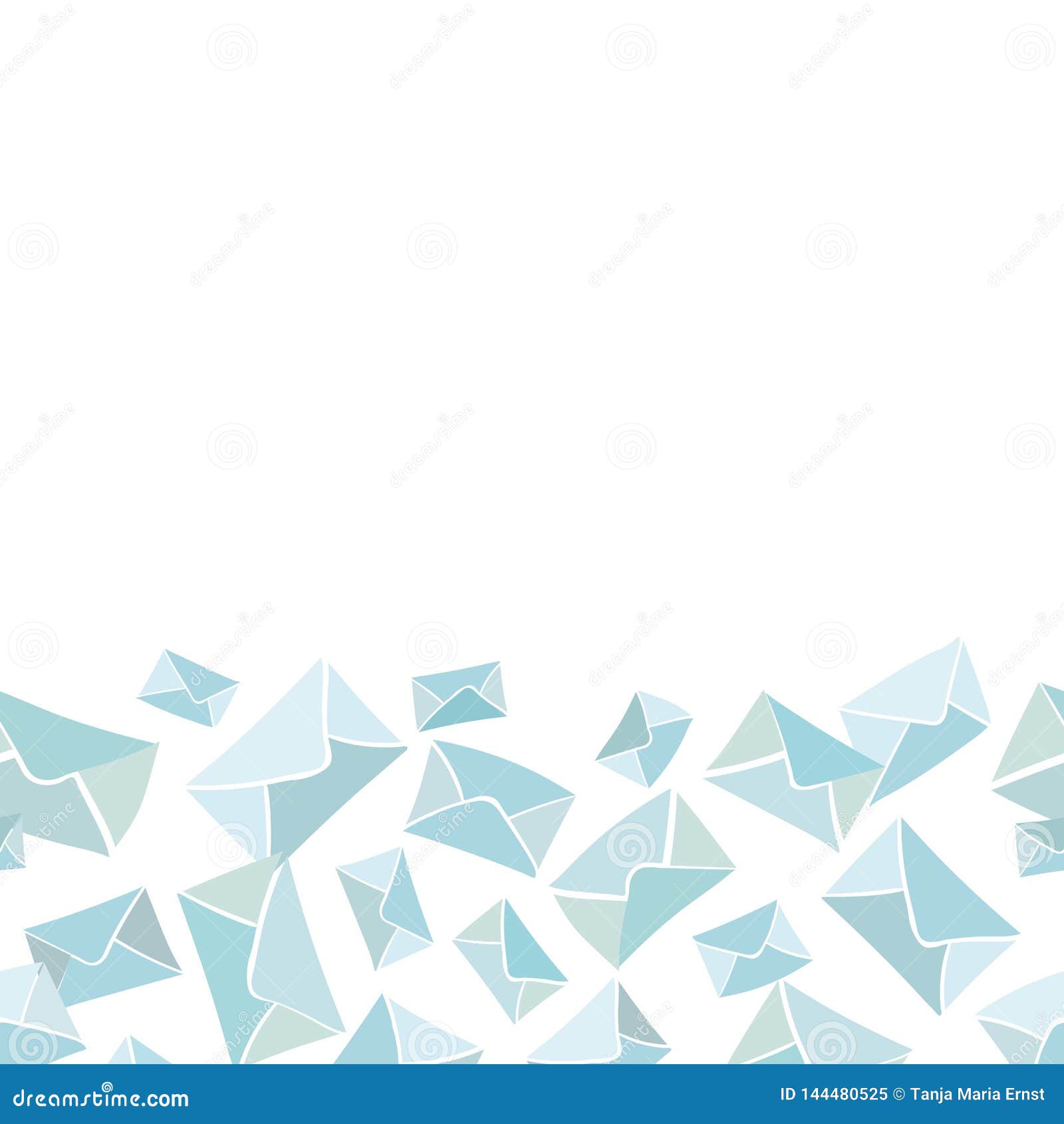 White Border with Blue Envelope. Stock Vector - Illustration of office ...