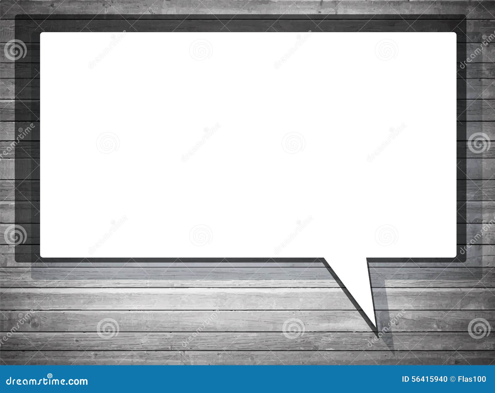 White Vector Speech Frame with Shadow on Gray Stock Vector ...