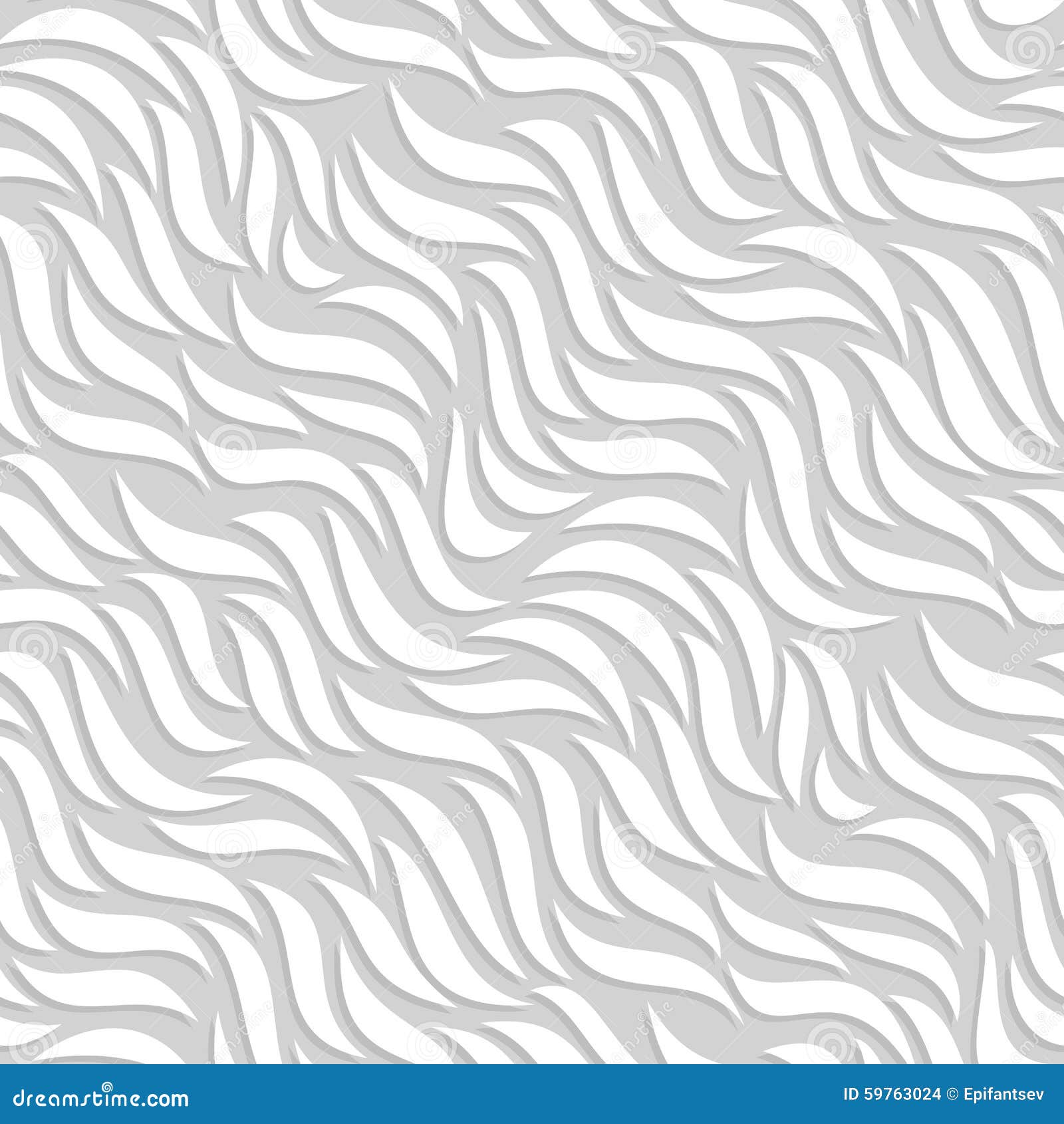 White Vector Swirl Seamless Pattern. Stock Vector - Illustration of ...