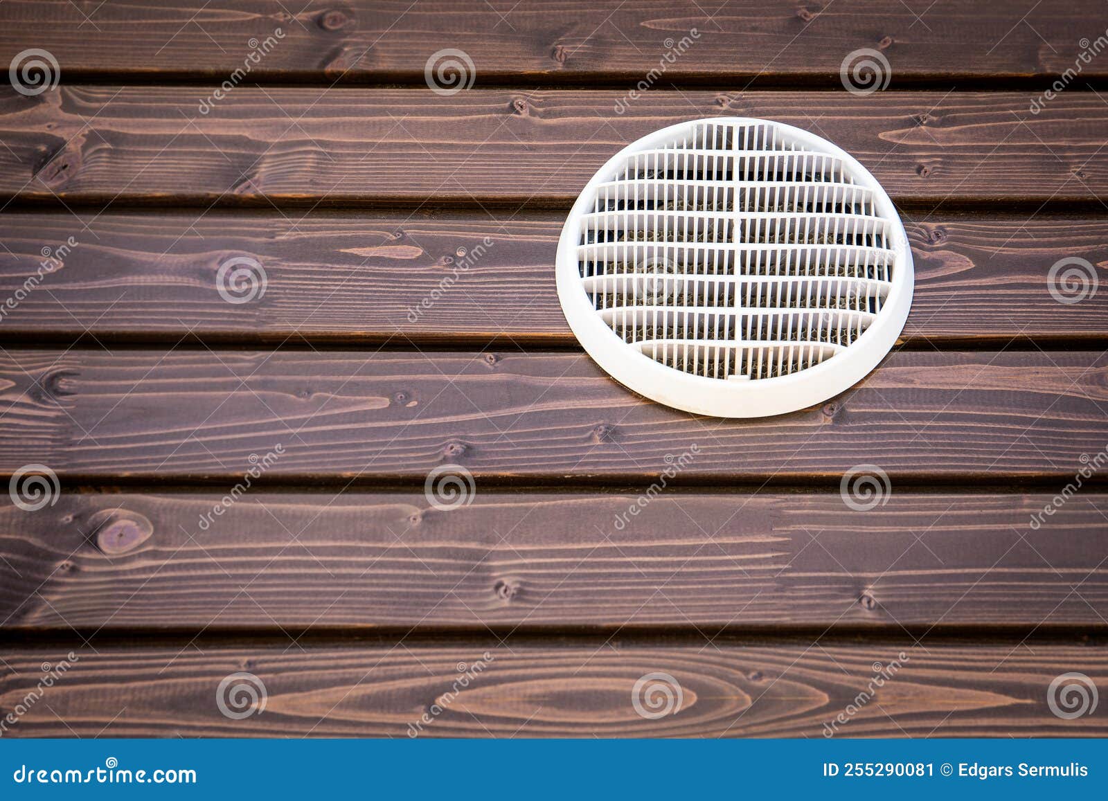 White Ventilation Grill on a Wooden Background, Building Facade Stock ...