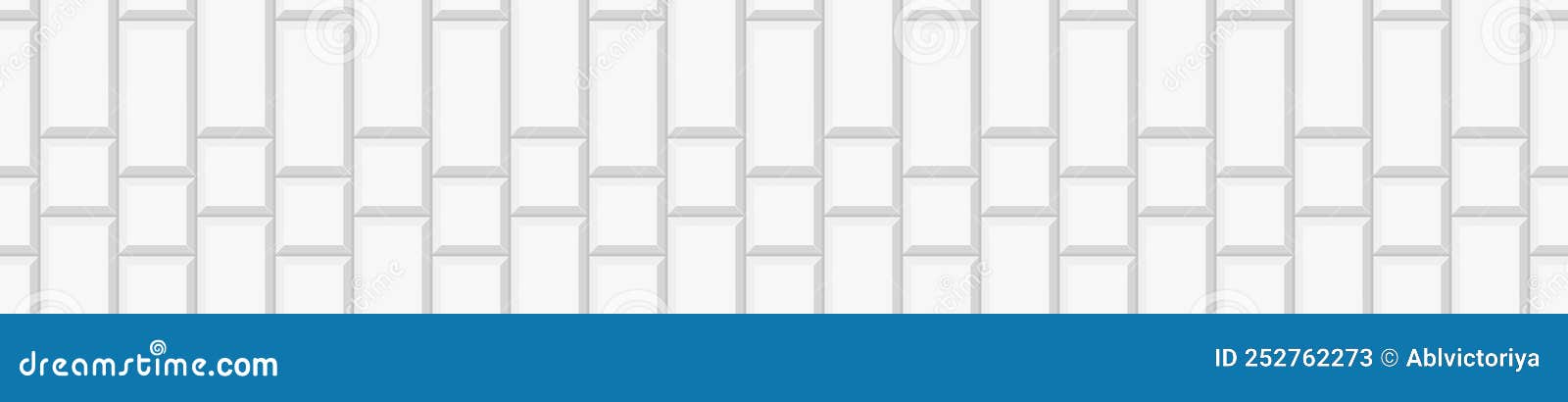 White Vertical Rectangle And Square Tile Texture. Ceramic Or Brick Wall ...