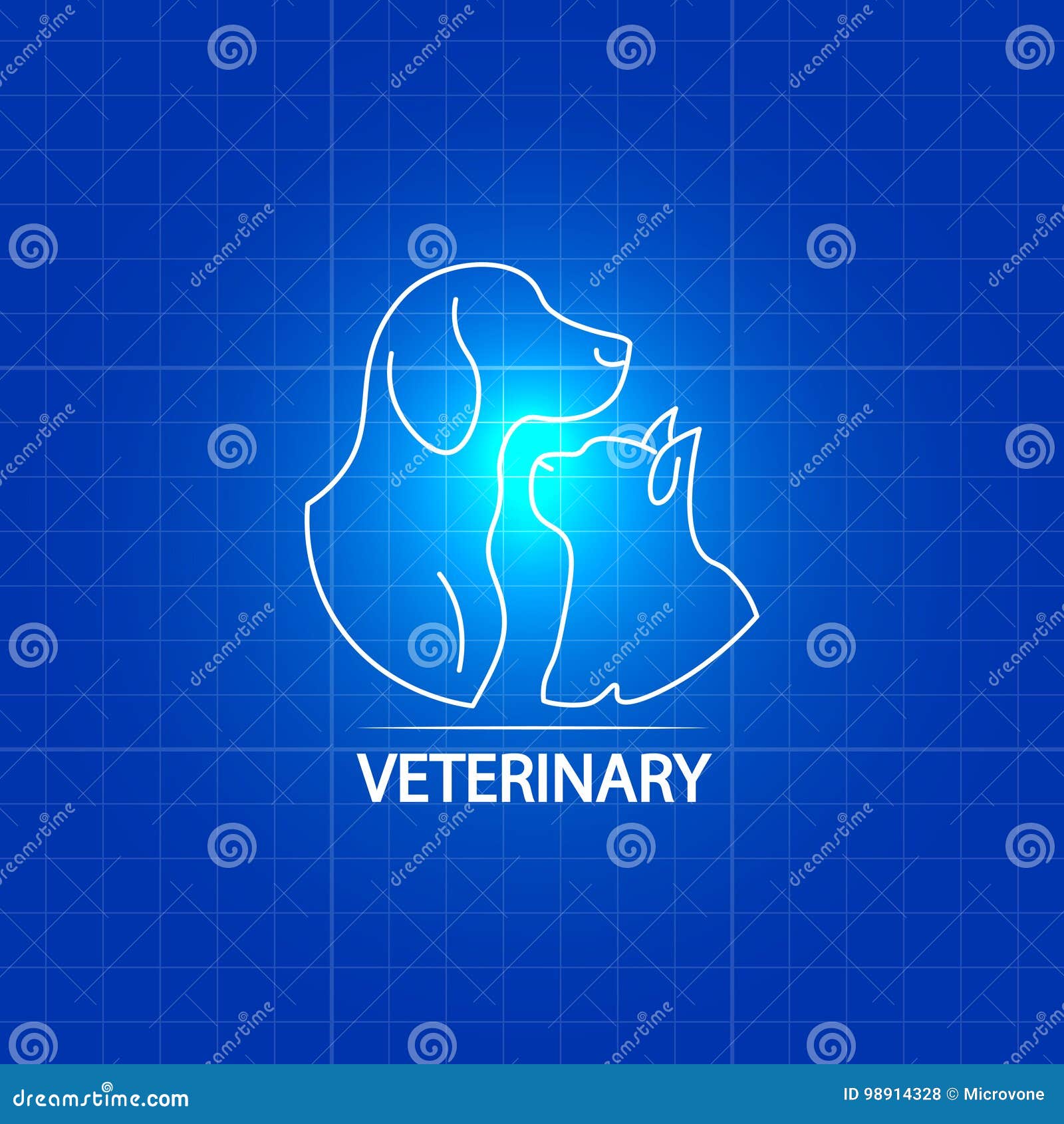 Veterinary Logo. Illustration For Pet Shop. Drawing With Pets. Stylized ...