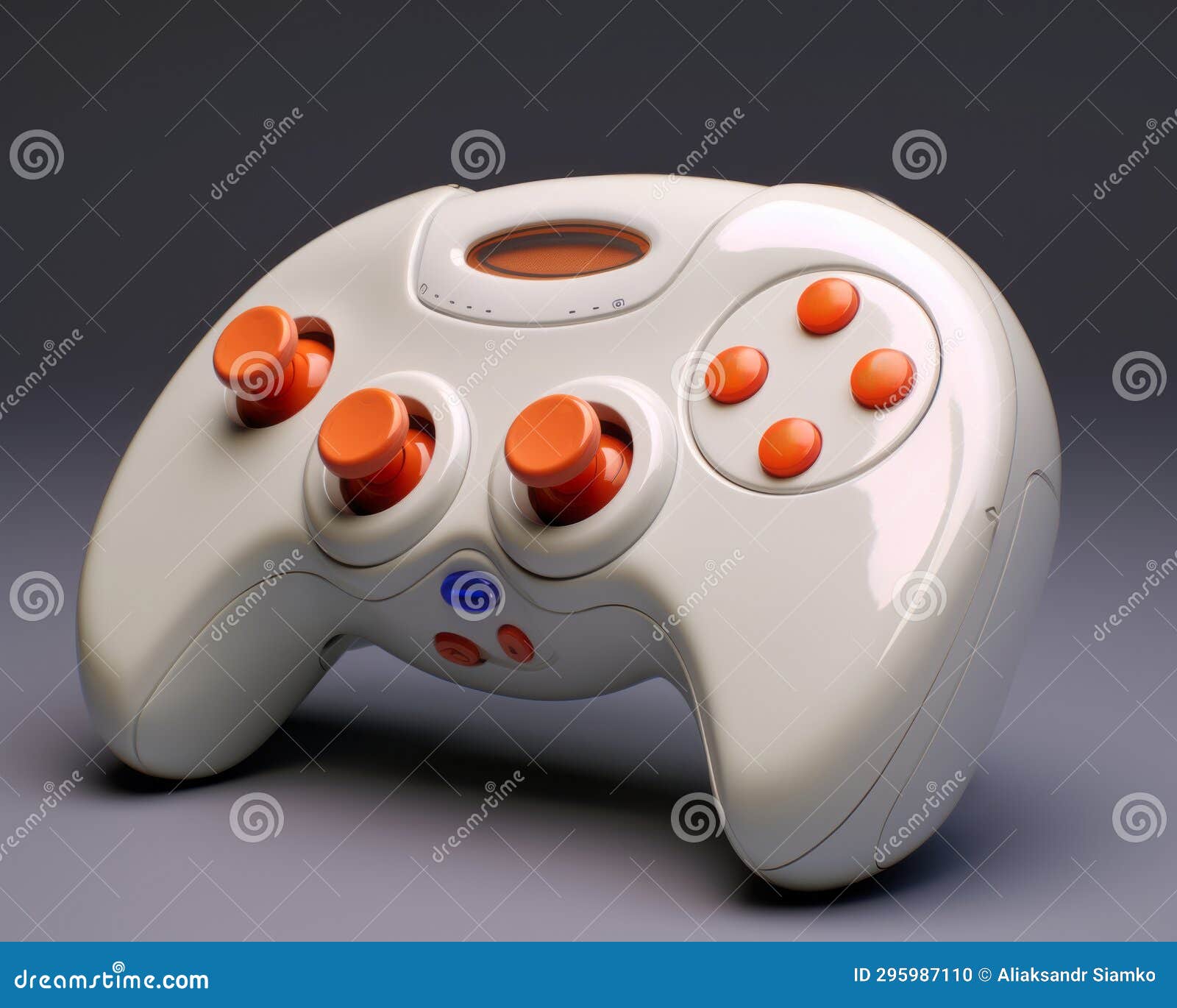 A White Video Game Controller Stock Illustration - Illustration of ...