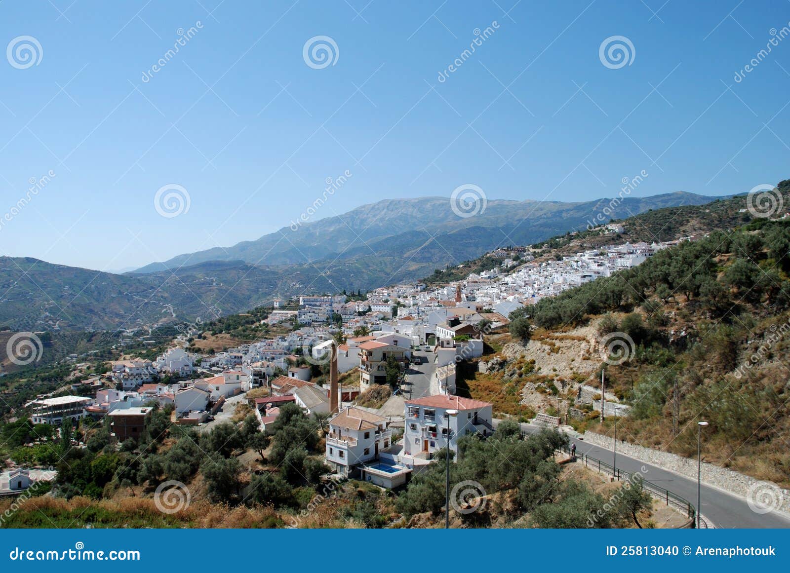 White Village, Competa, Spain. Stock Photo - Image of andalusia ...