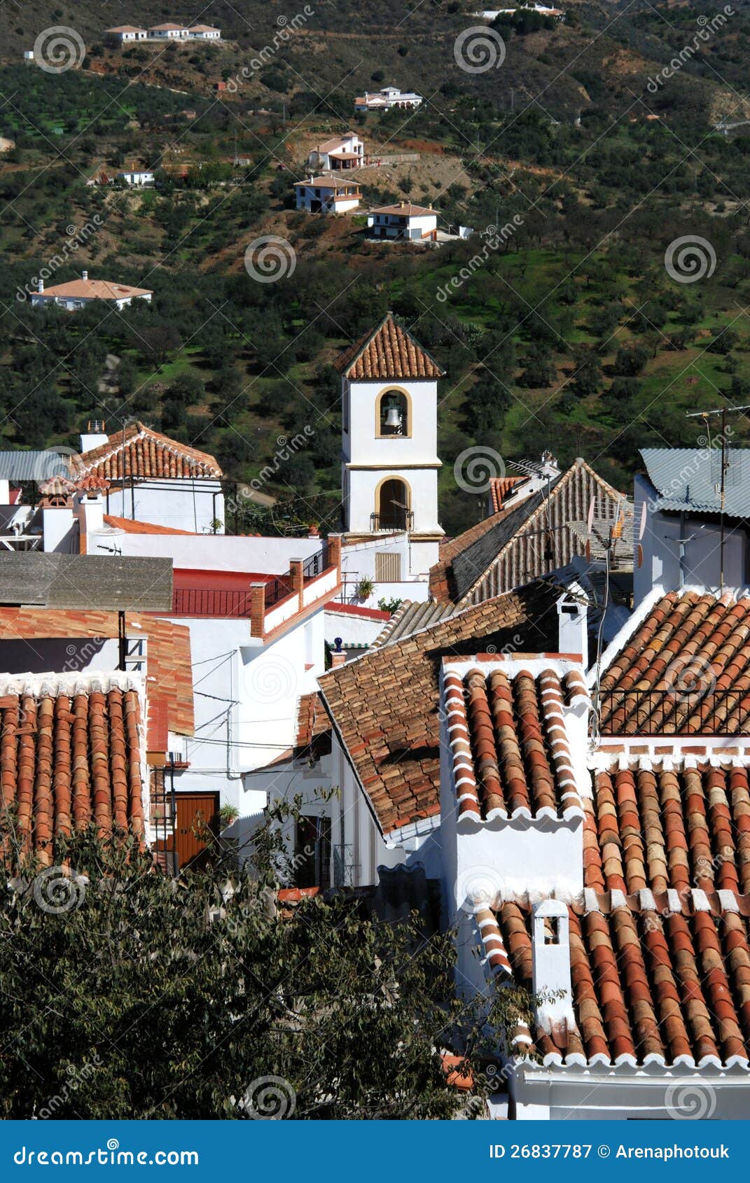 White Village, Guaro, Spain. Stock Image - Image of view, town: 26837787