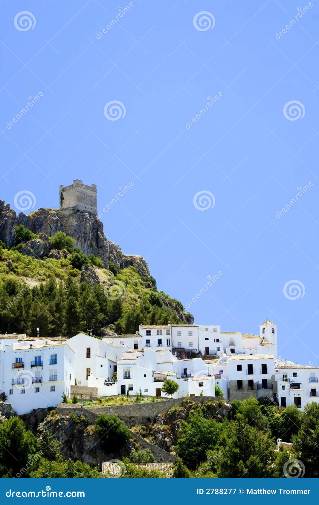 White Village in Spain stock image. Image of blanco, traditional - 2788277