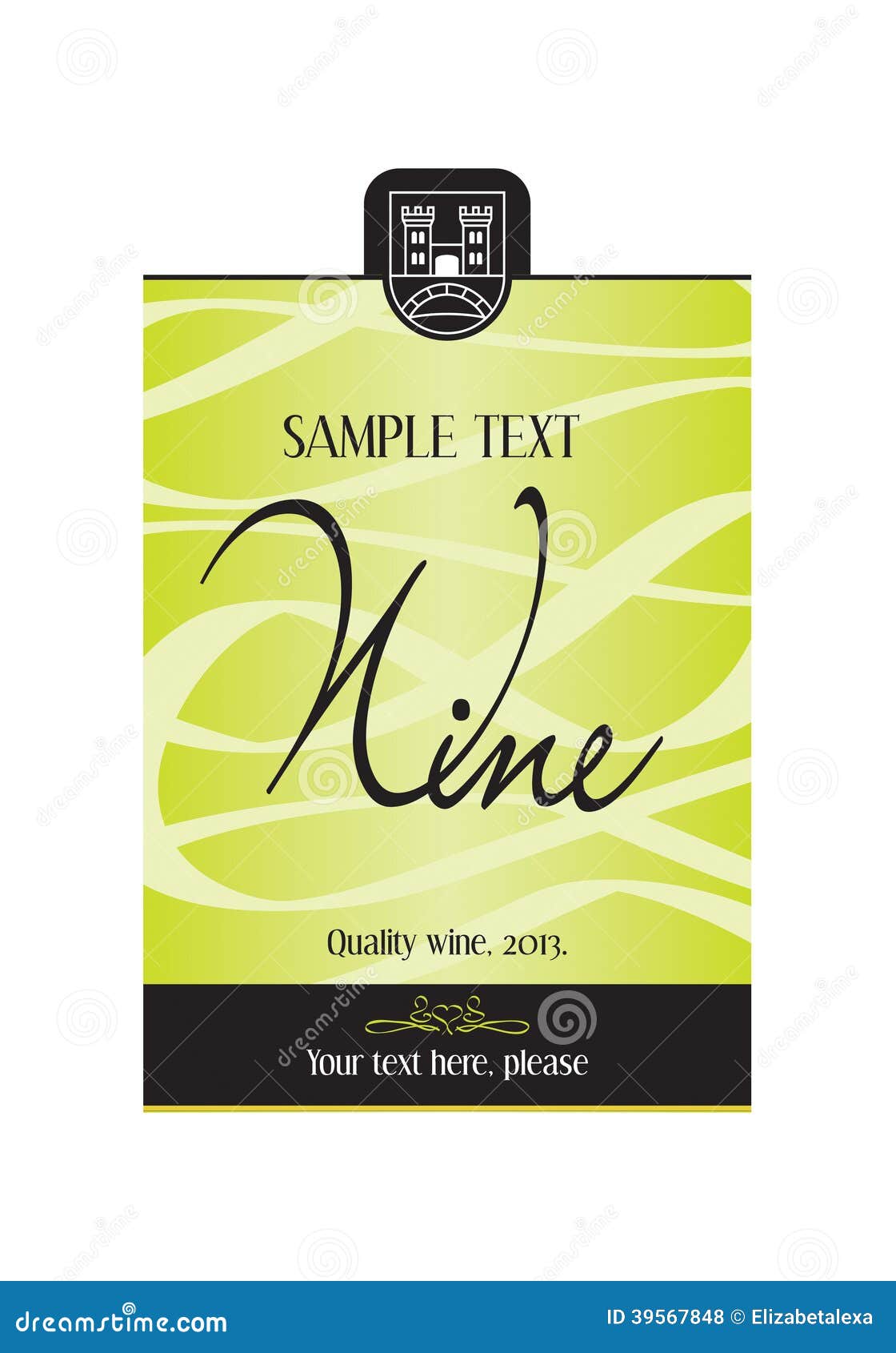White vine label design in stock illustration. Illustration of alcohol ...