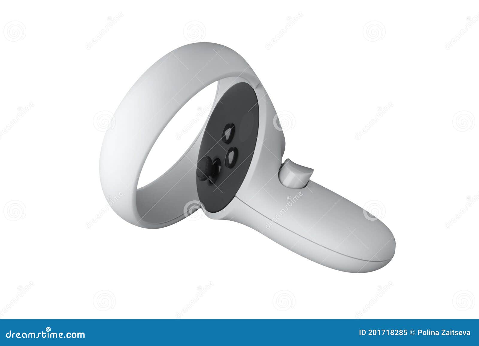 White VR Controller, Virtual Reality Joystick with Isolated Background ...