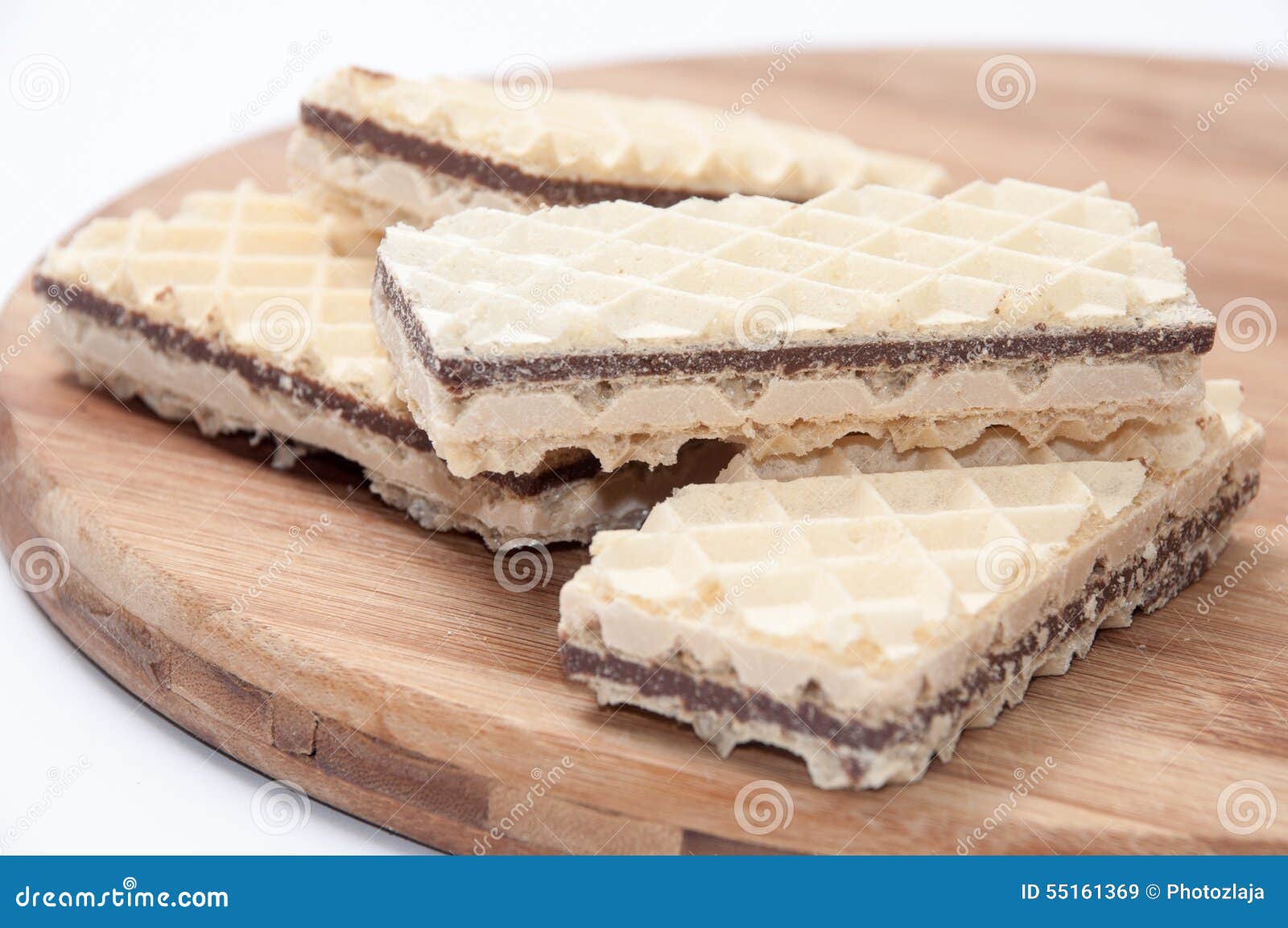 White Wafers With Chocolate Royalty-Free Stock Photography ...