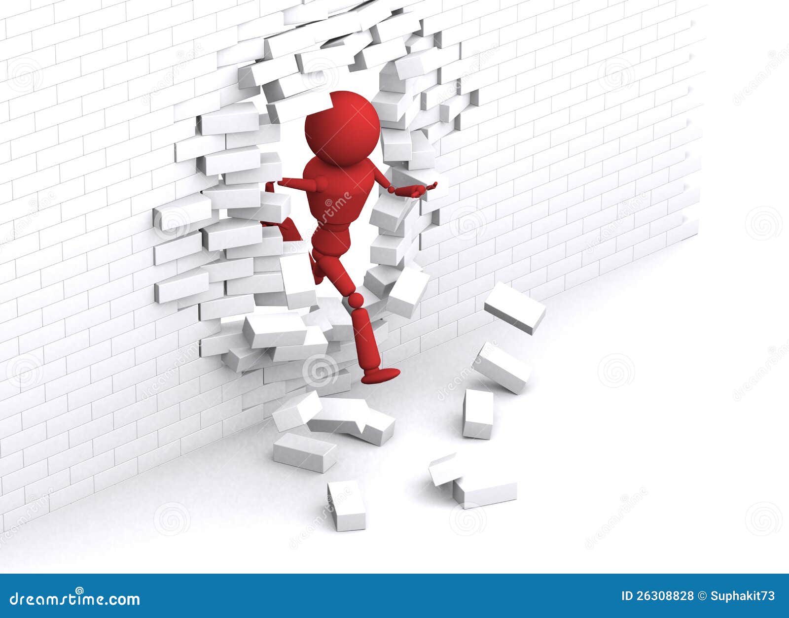White wall. stock illustration. Illustration of problem - 26308828