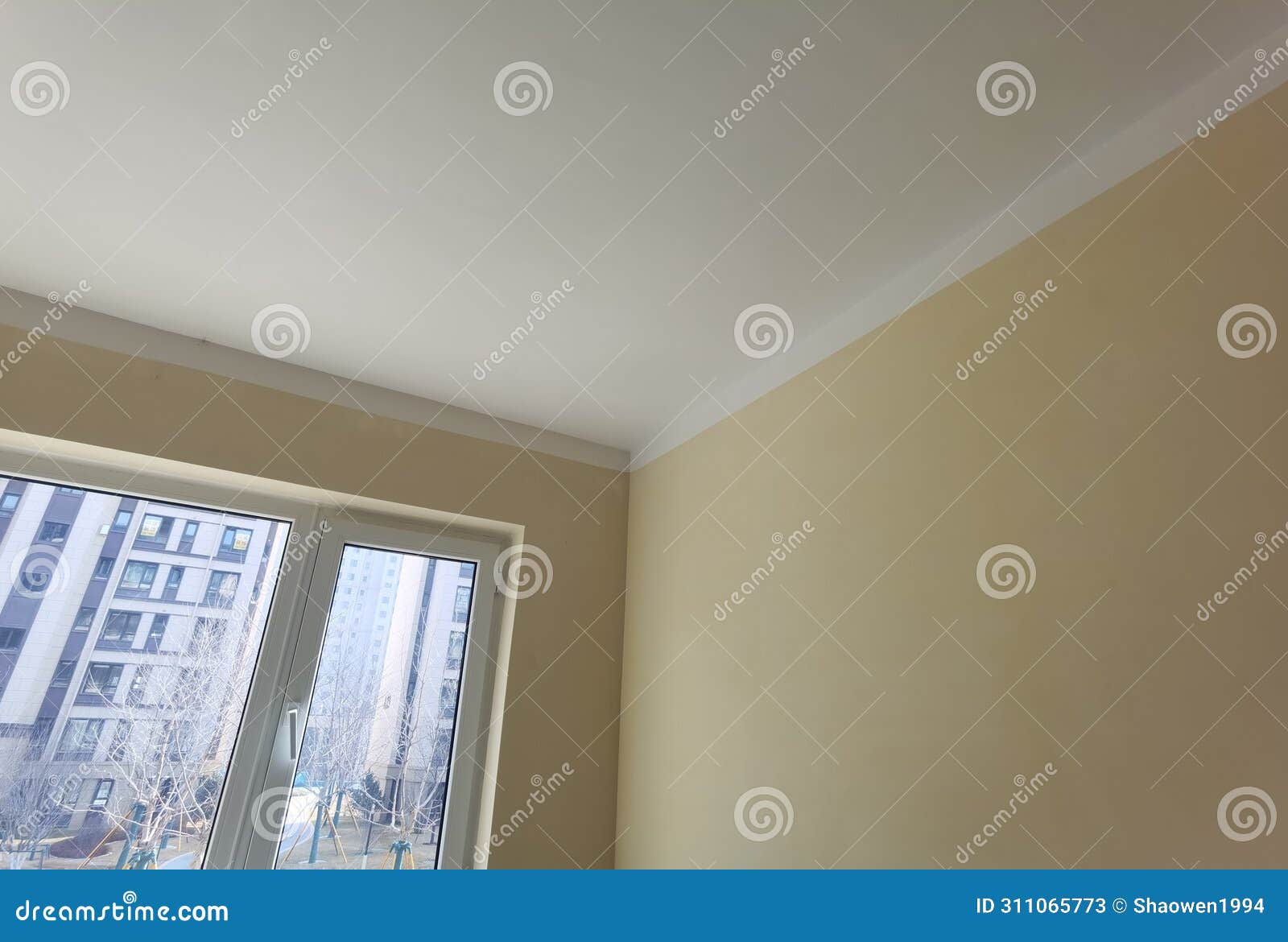 White wall corner stock image. Image of construction - 311065773