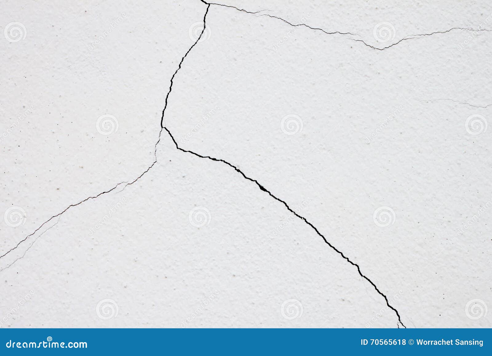 White Wall With Cracks Stock Photography | CartoonDealer.com #70565618