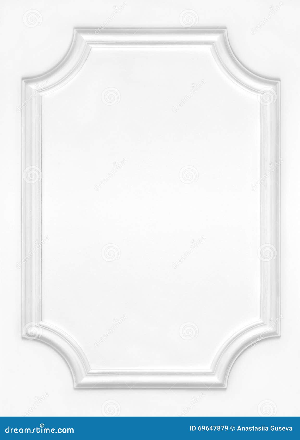 White Wall Decorated with Stucco, in the Renaissance, Baroque. Stock ...