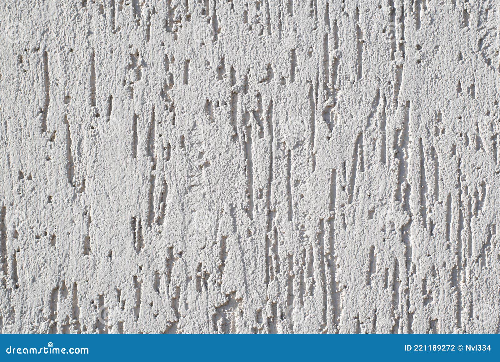 White Wall with Decorative Trim. Texture of the Putty for External ...