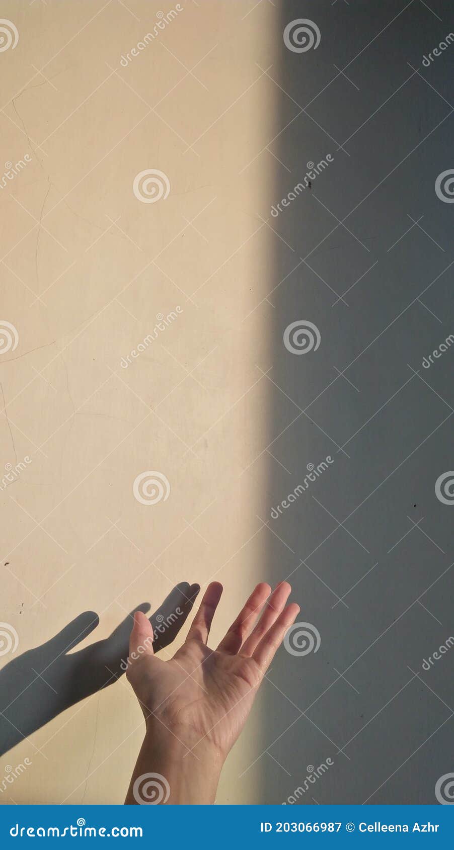 White wall hand and shadow stock image. Image of black - 203066987