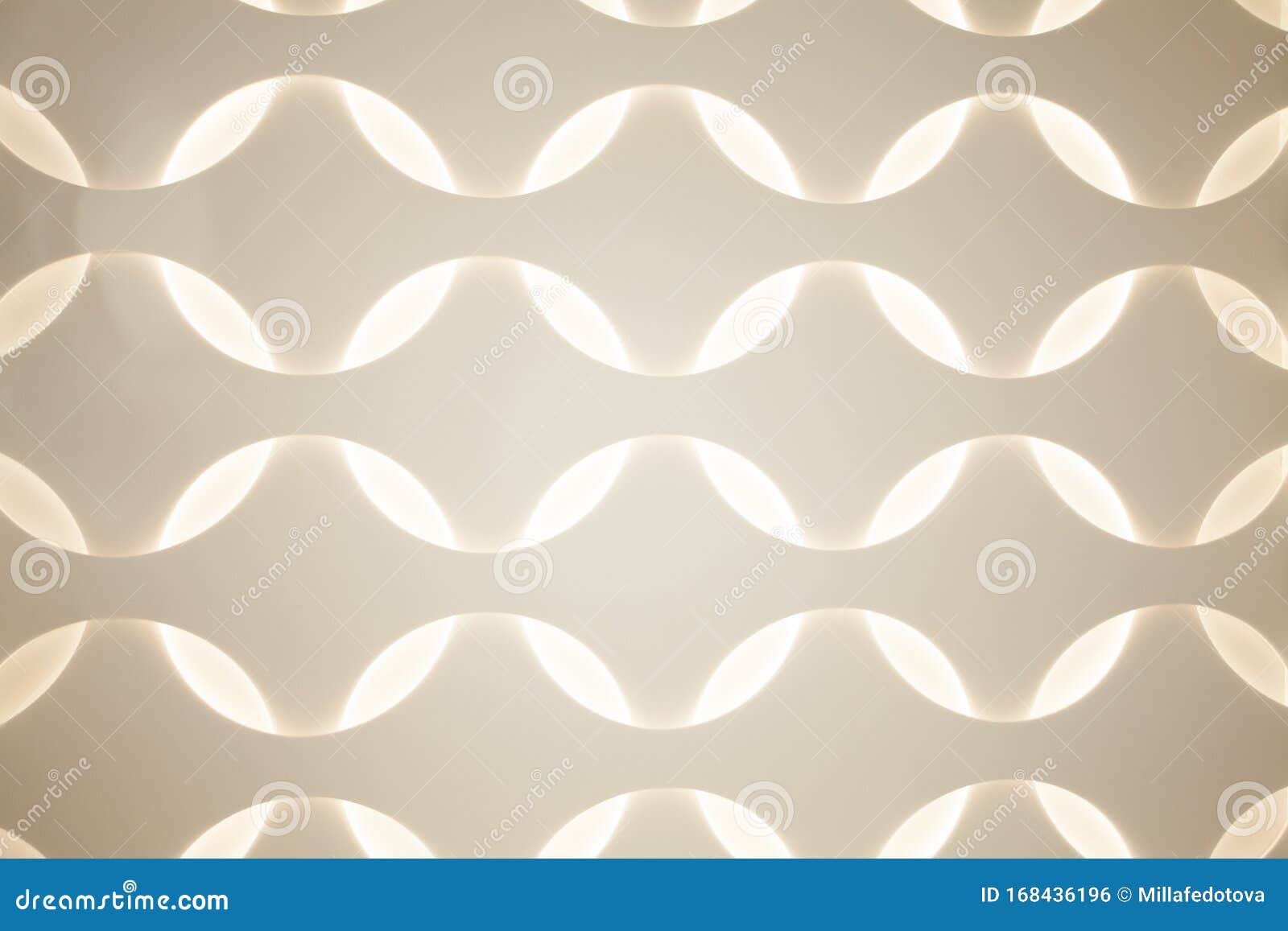 White Wall with Light Lamps, Interior Detail Background Stock Photo ...