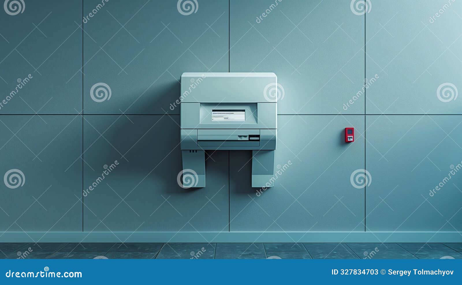 Wall Mounted Automated Teller Machine in a Modern Building Stock Image ...
