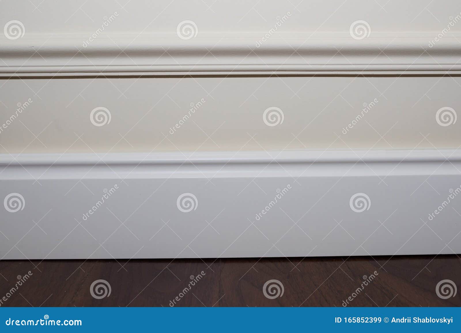 White Wall, Plinth and Tile, Parquet Floor Stock Image - Image of ...