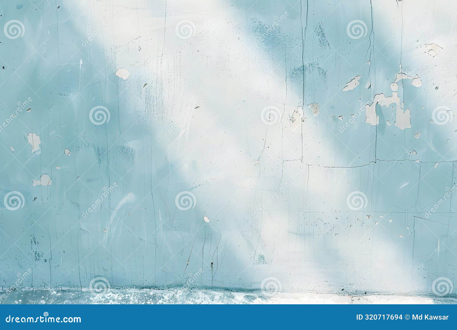 Distressed Light Blue Wall Texture Background Stock Illustration ...