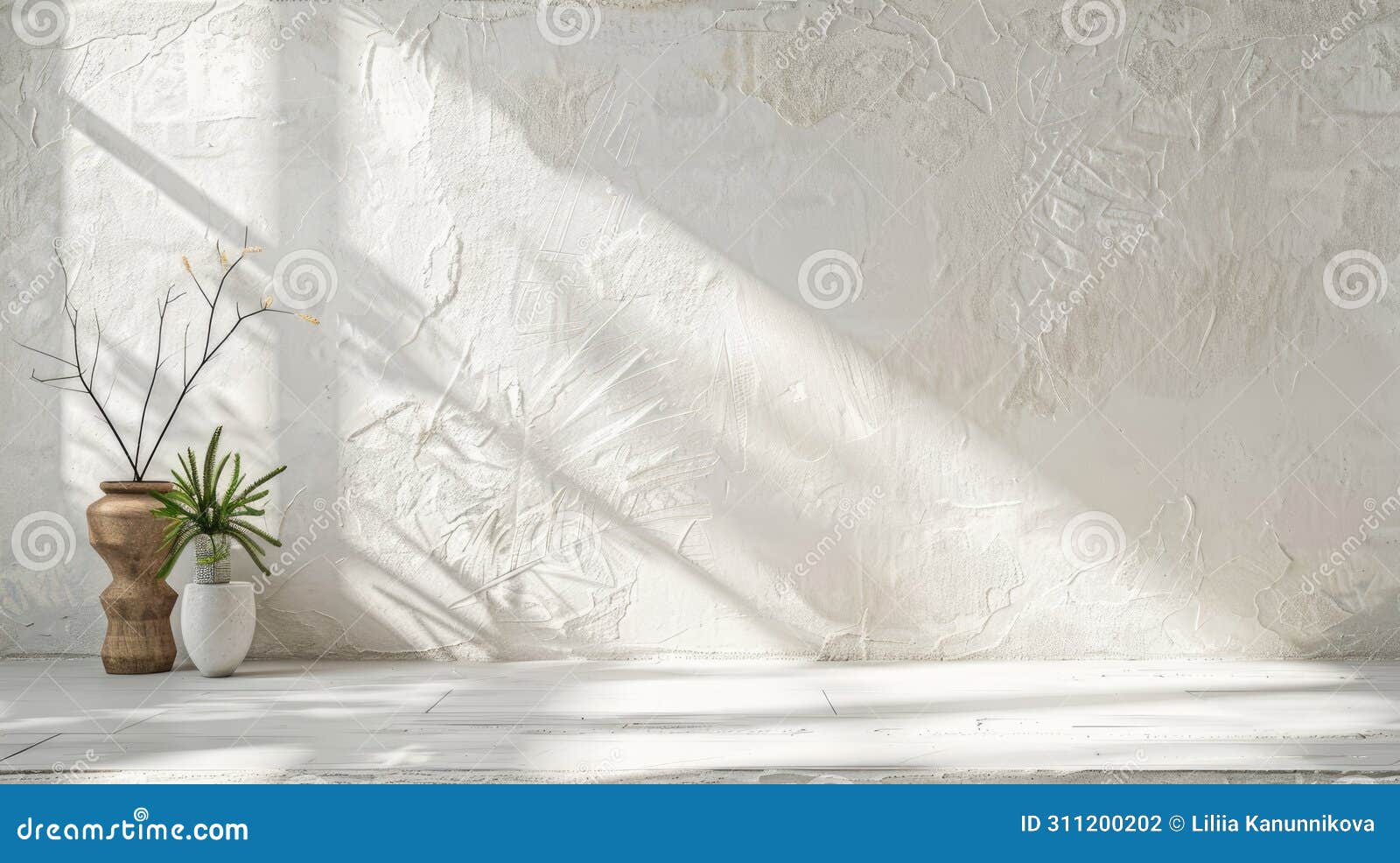 A White Wall with Subtle Structures in the Plaster, Emphasizing the ...