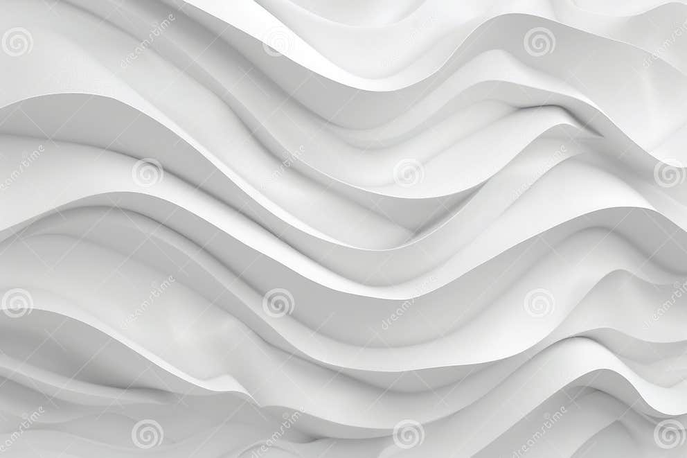 White Wall with a Unique Wave Pattern Design. Perfect for Interior ...