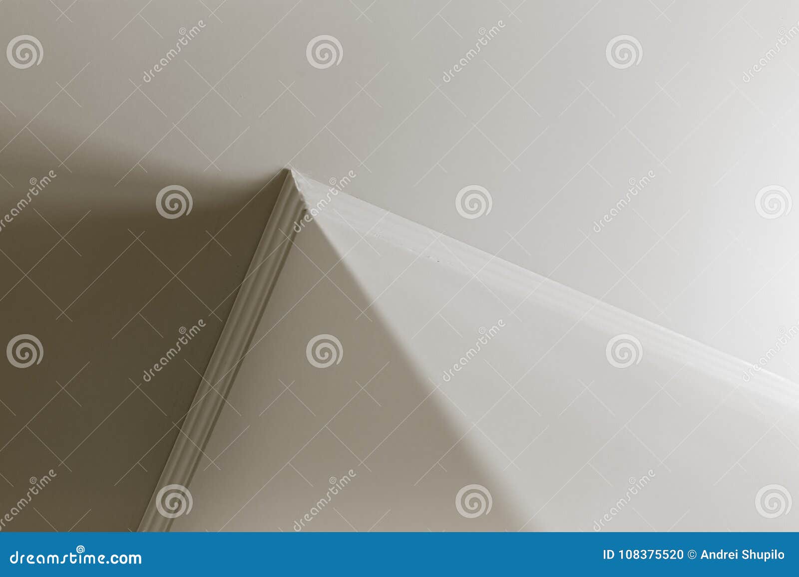 White Walls and Ceiling in the Room As a Background Stock Photo - Image ...