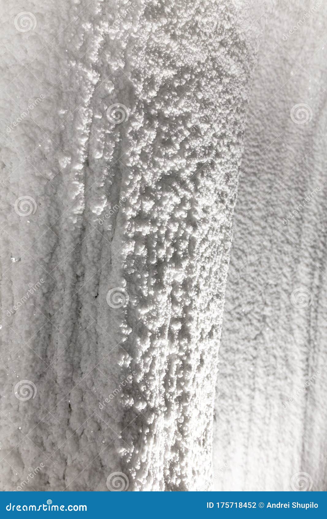 White Walls of Ice and Snow in a Cave Stock Photo - Image of wall, cave ...